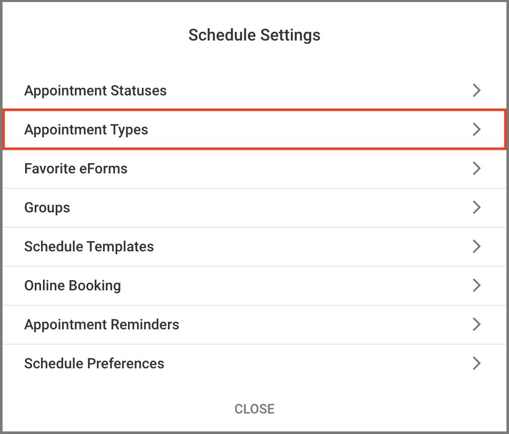 Appointment Statuses and Types – Avaros