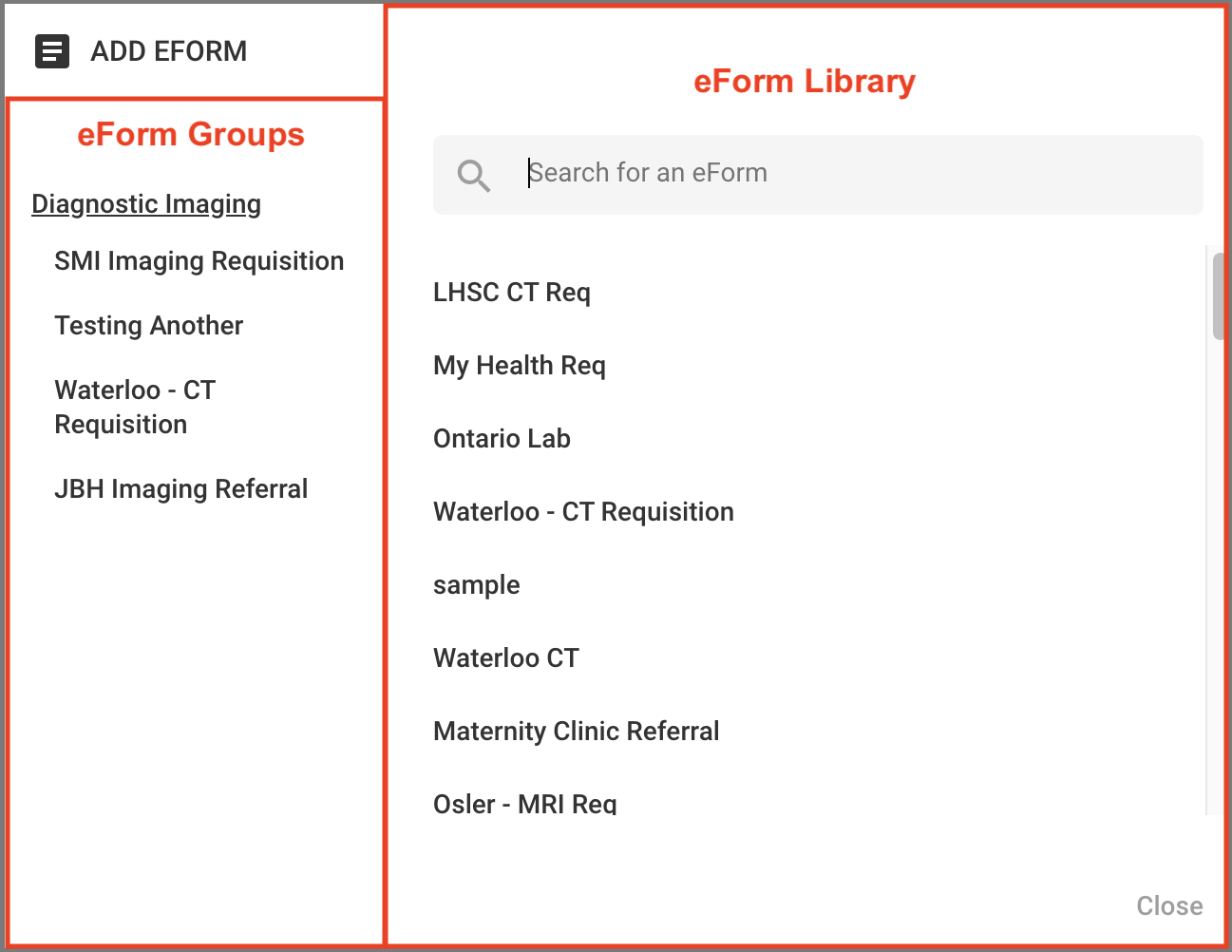 Filling out eForms – Avaros