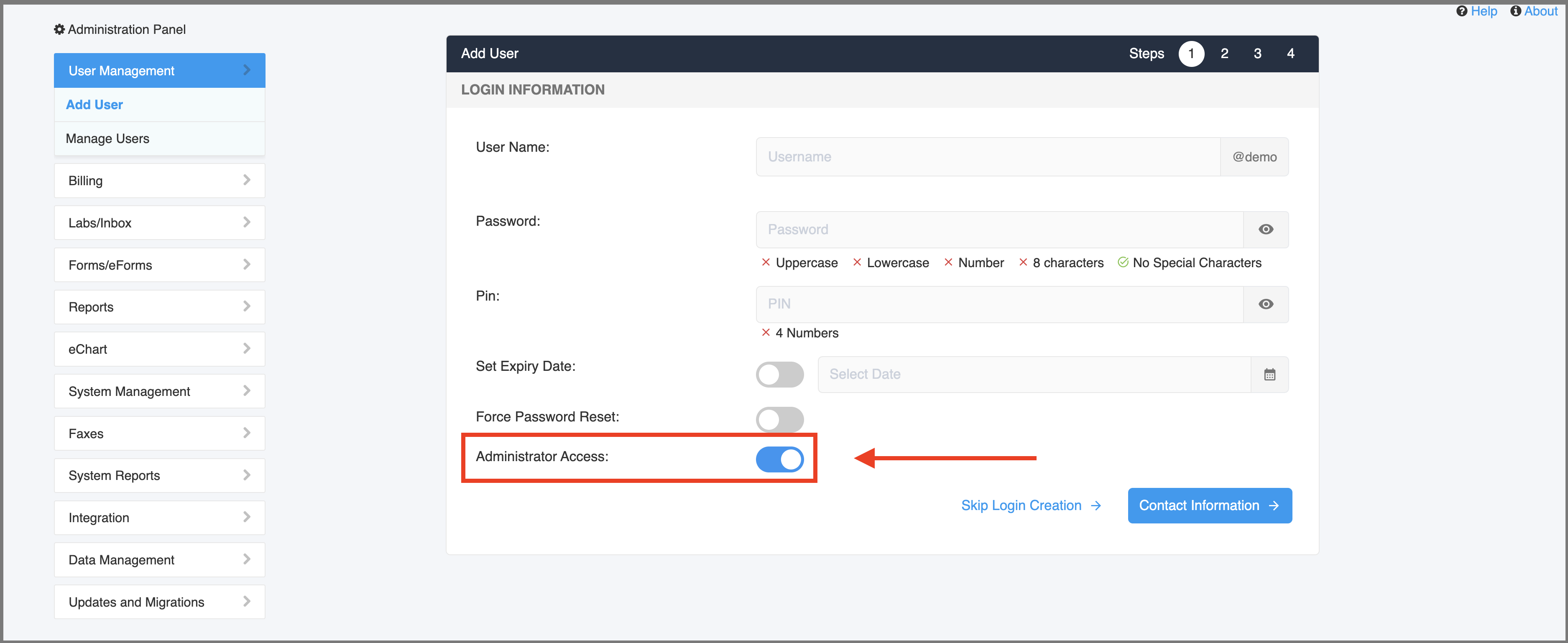 What is an Administrative level of access in Avaros? – Avaros