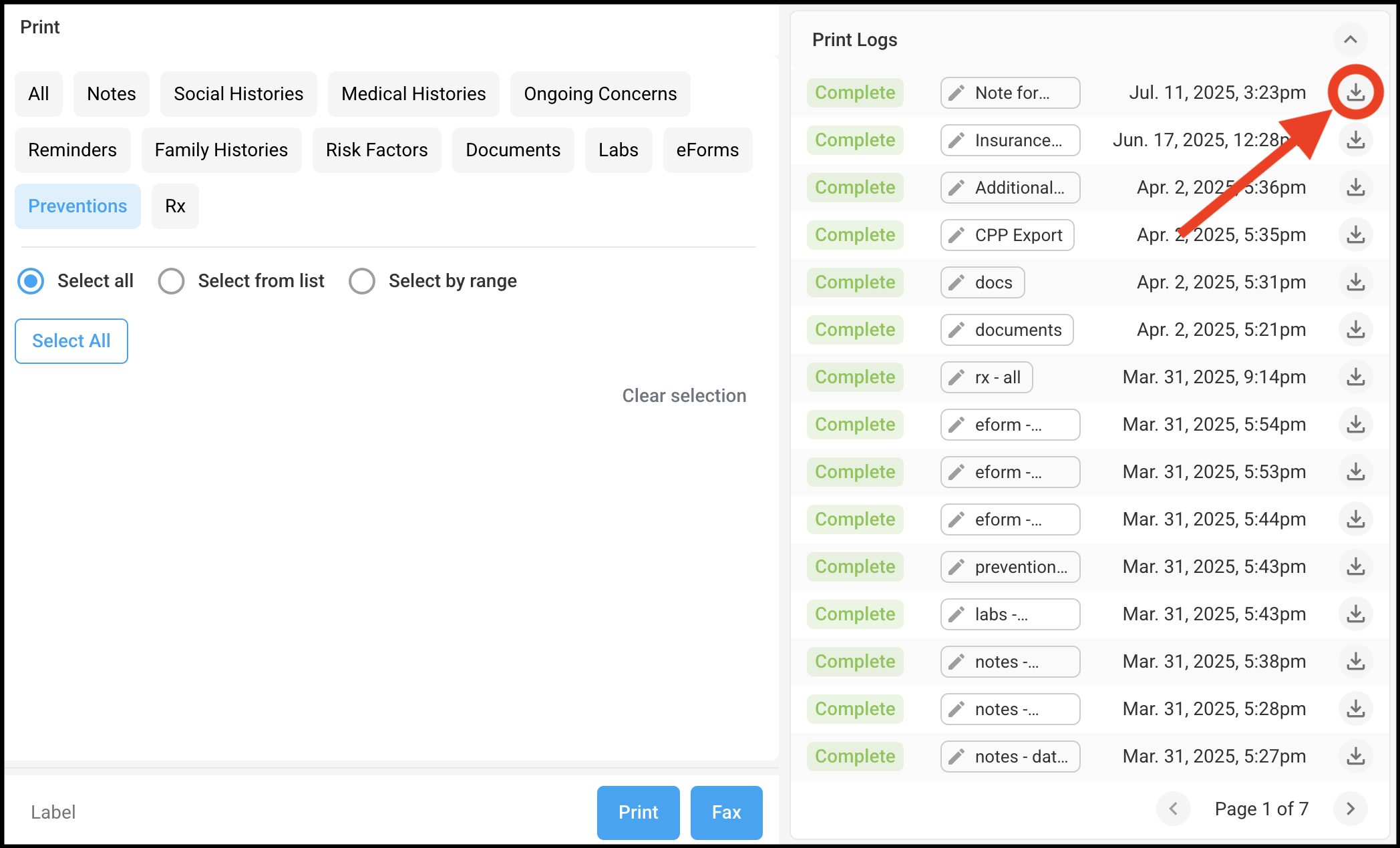 Printing From eChart – Avaros