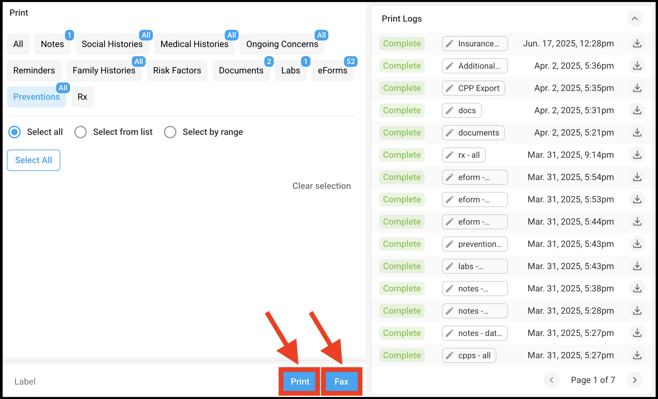 Printing From eChart – Avaros
