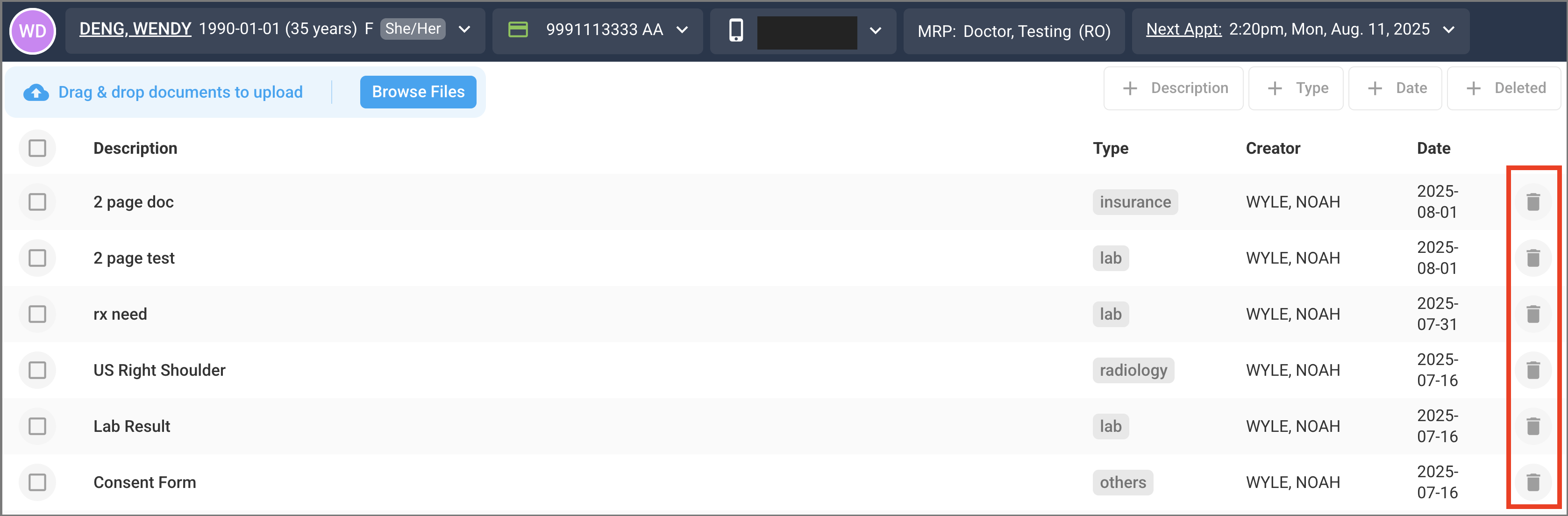 Adding and Editing Documents – Avaros