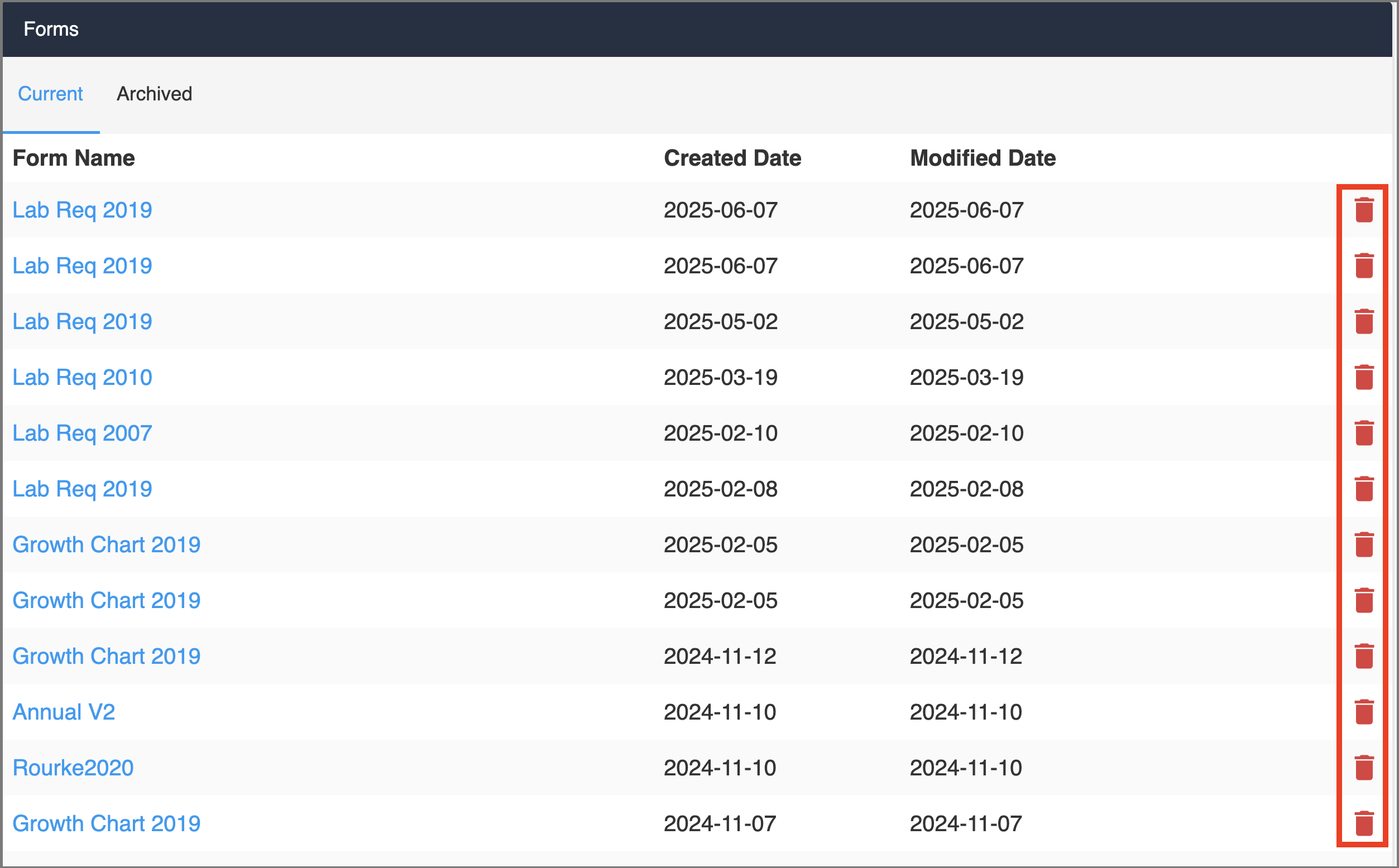 How to delete Forms, eForms and Documents from the eChart – Avaros