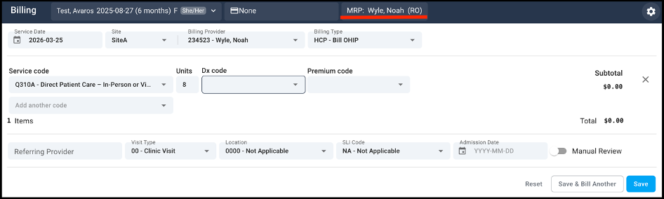 How to Bill FHO+ – Avaros